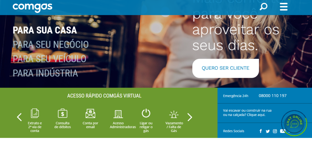 Segunda via da conta de gás da Comgás - Pague Sem Multas e Juros